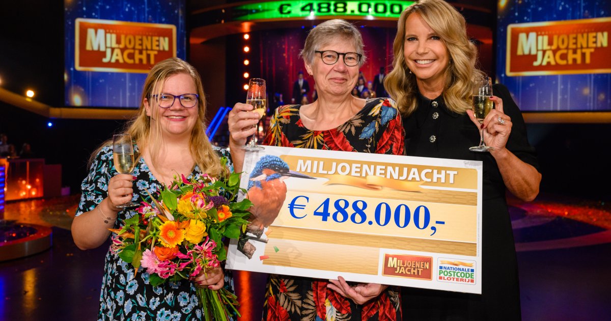 Bertha uit Ubbena wint 488.000 euro bij tv-show Postcode Loterij ...